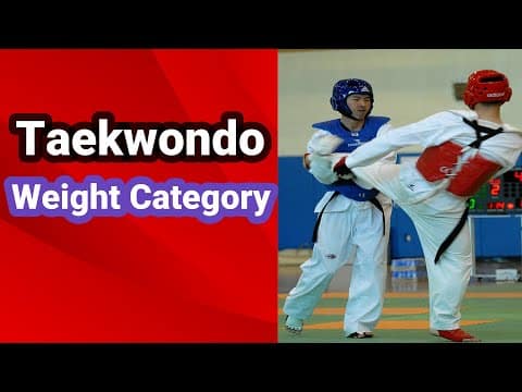 Understanding Taekwondo Weight Categories